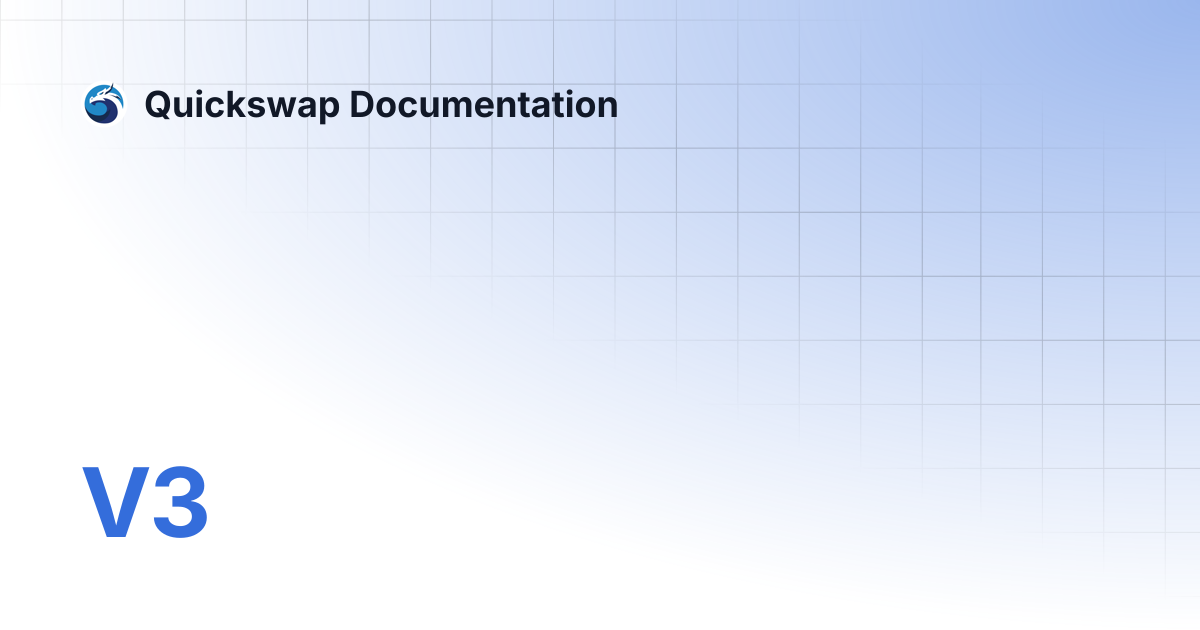 V3 | Quickswap Documentation